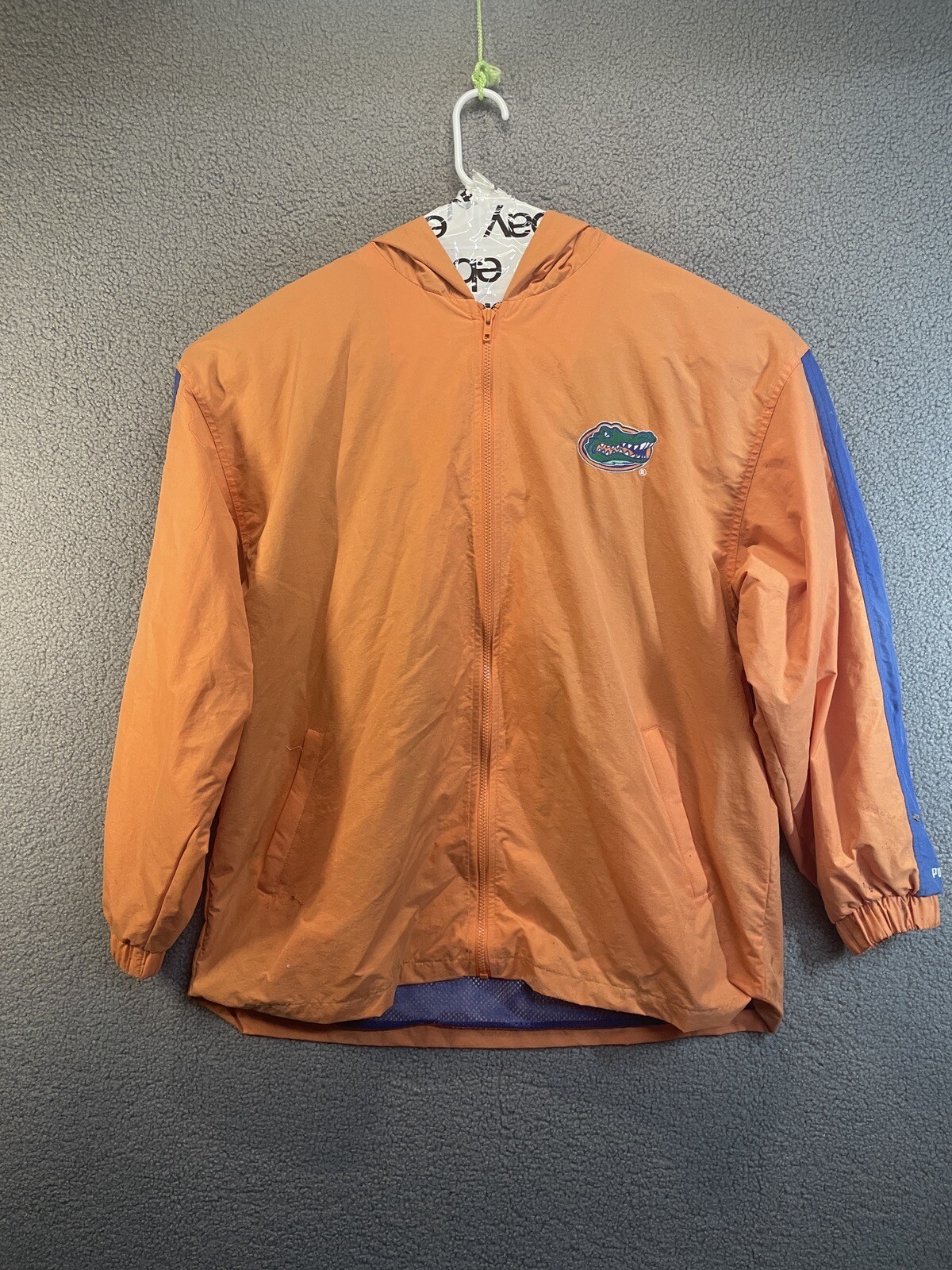 Vintage Puma Florida FL NCAA Gators Jacket Coat /w Hood Size Large | eBay