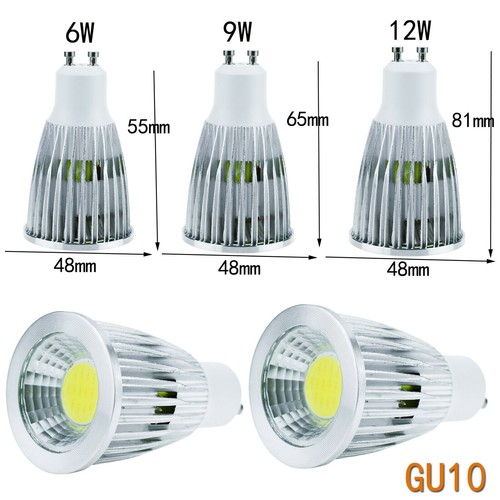 E27 GU10 E12 MR16 DC 12V 24V 12W Dimmable LED COB Spotlight 6W 9W Bulb ...