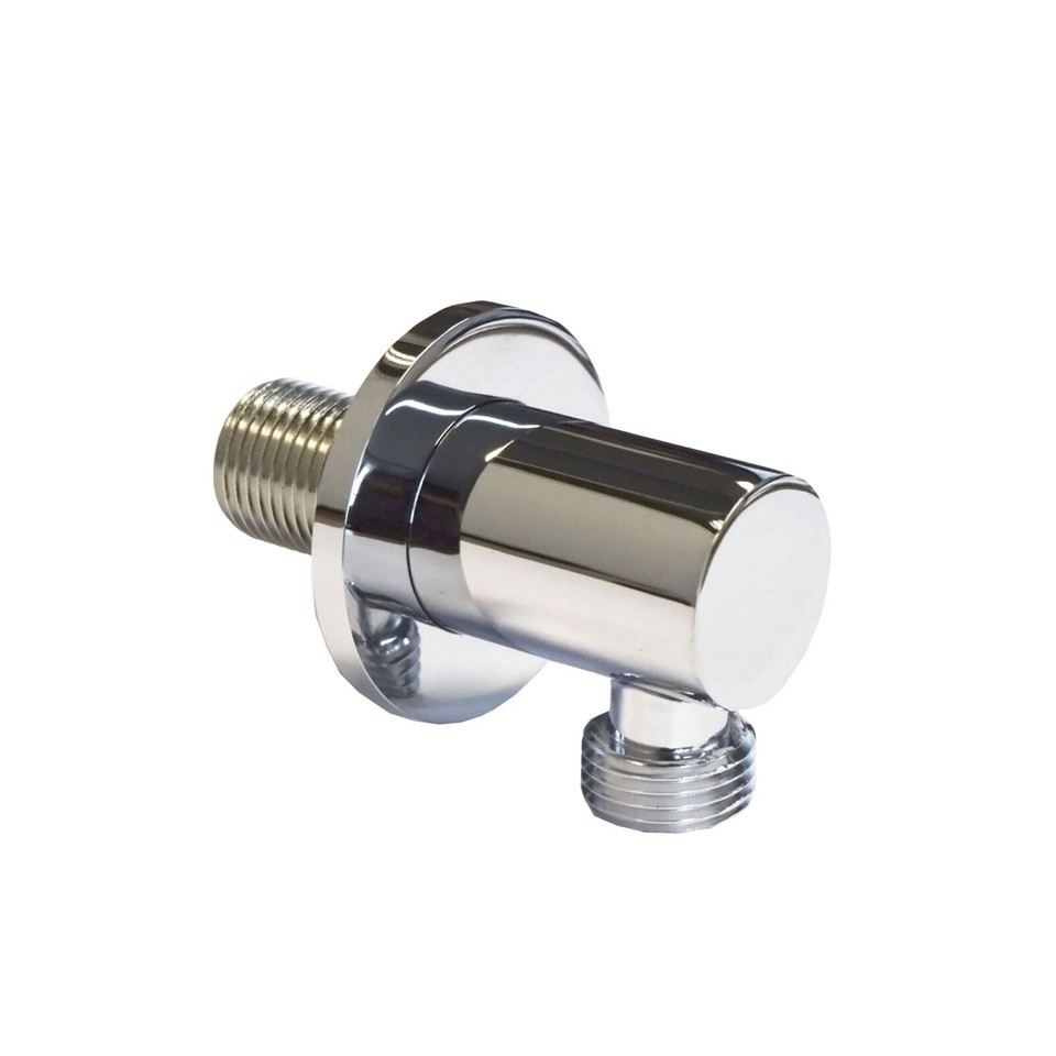 SQUARE ROUND BRASS WALL MOUNTED UNION OUTLET ELBOW BRACKET SHOWER ...