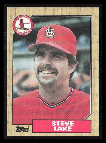Steve Lake 1987 Topps #84 St. Louis Cardinals | eBay