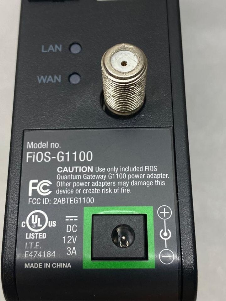 Verizon FiOS Router - Quantum Gateway G1100 AC1750 Wi-Fi Dual - OPEN ...