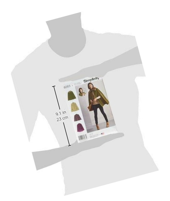Simplicity Pattern 8263 Capes Capelets Misses Sizes XSM SM Med LG ...