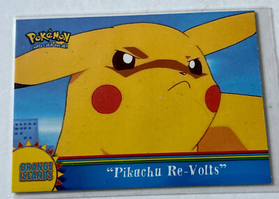 Pokemon Pikachu Re-Volts OR3 Orange Islands Topps 2000 Blue Logo NM-MT ...