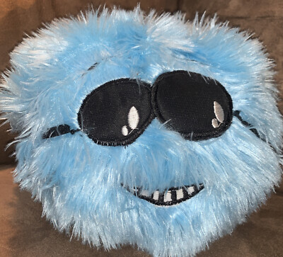 EMOJI SUPER COOL/HAPPY PLUSH BALL BLUE 10” PILLOW SUPER CUTE!! | eBay