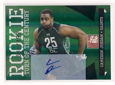 2011 CAMERON JORDAN ELITE ROOKIE RC AUTO Autograph /499 NEW ORLEANS ...