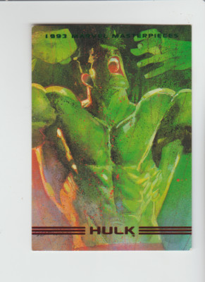1993 SkyBox Marvel Masterpiece Red #1 Incredible Hulk card | eBay