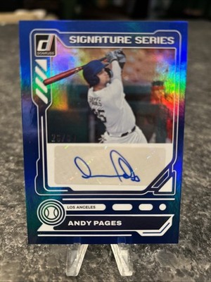 2023 Panini Donruss Signature Series Andy Pages AUTO Rookie Autograph ...