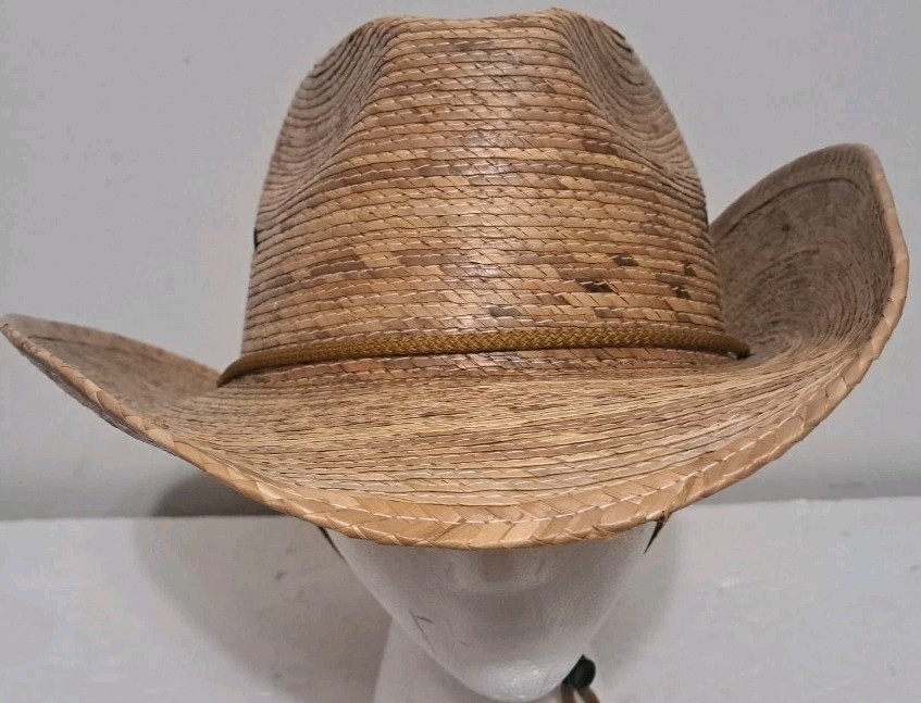 Dorfman Pacific Co. DPC Authentic 100% Straw Cowboy Hat OSFM Chin Strap ...