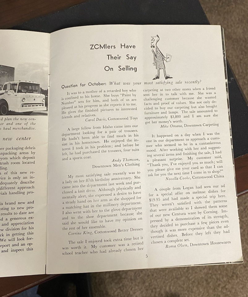 ZCMI Department Store Utah ZC MIRROR Employee Publication October 1965 ...