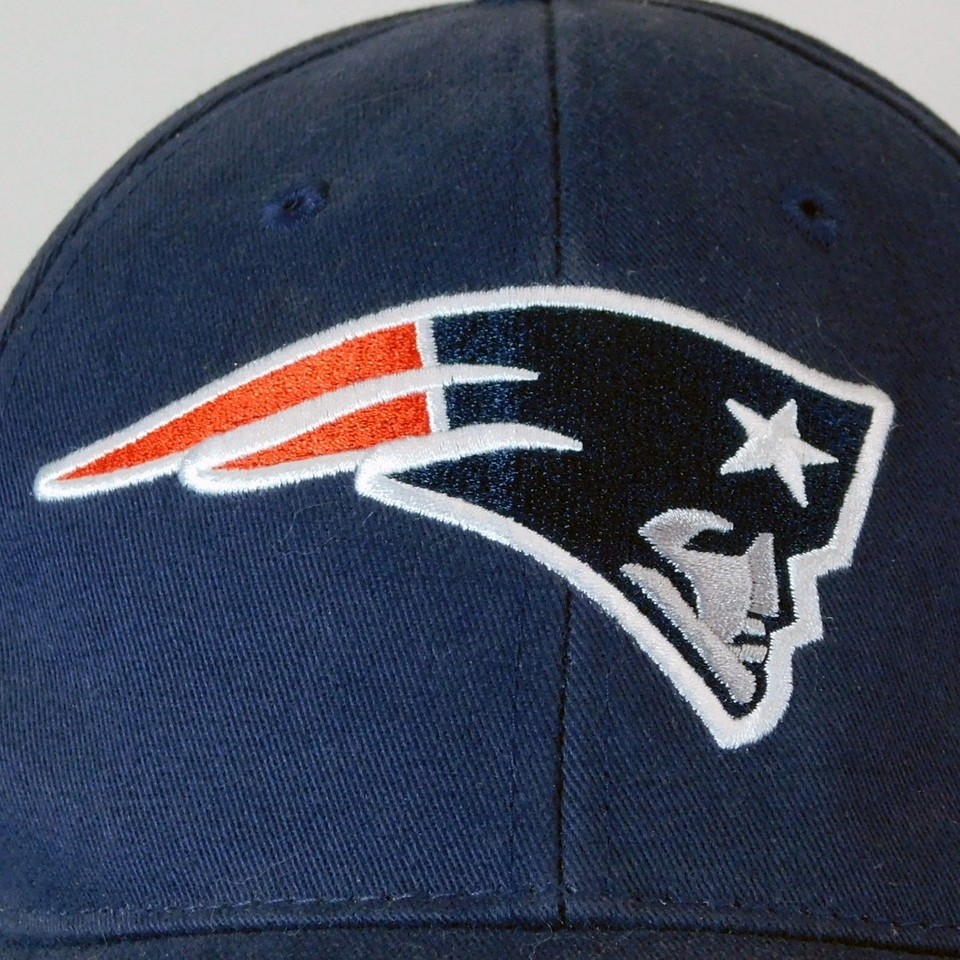 New England Patriots Hat Adjustable Hook And Loop Blue Flying Elvis ...