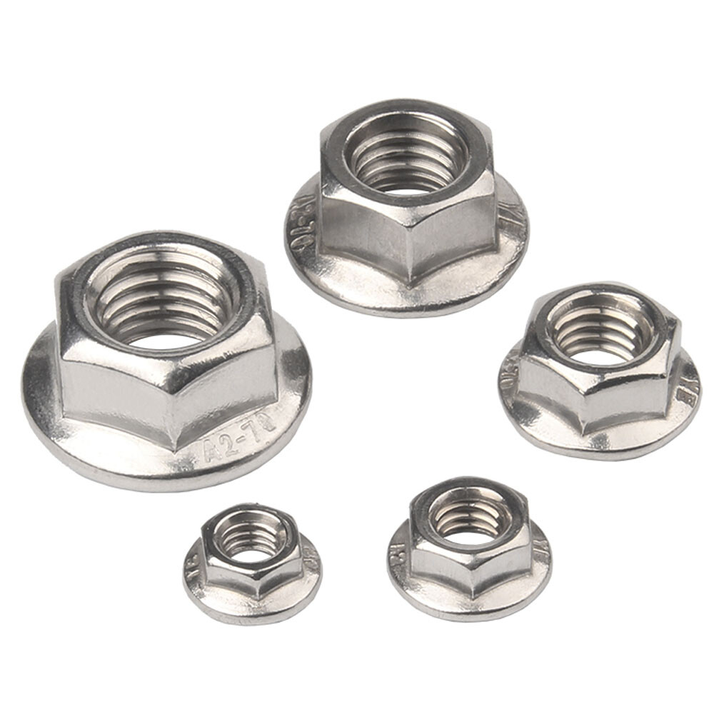 Sperrzahnmutter Edelstahl V2A M4 M5 M6 M8 M10 M12 Mutter DIN 6923 ...