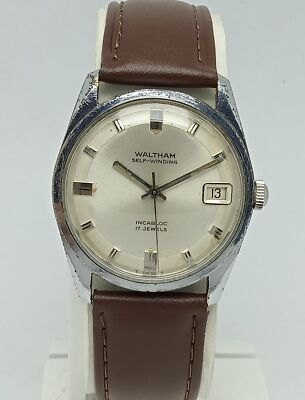 Waltham Self-Winding Incabloc 17 Jewels Automatic Vintage Men’s Watch ...