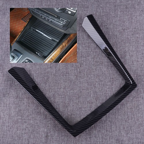 Carbon Fiber ABS Console Cup Holder Cover Trim Fit for BMW X5 E70 2007 ...