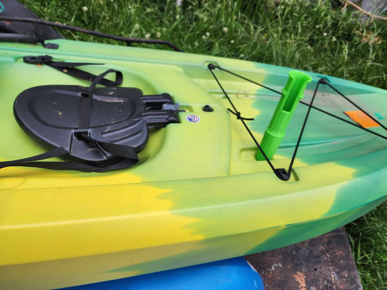 Kayak Fishing Pole Rod Holder Scupper Hole Sit-On-Top Kayaks Lifetime ...