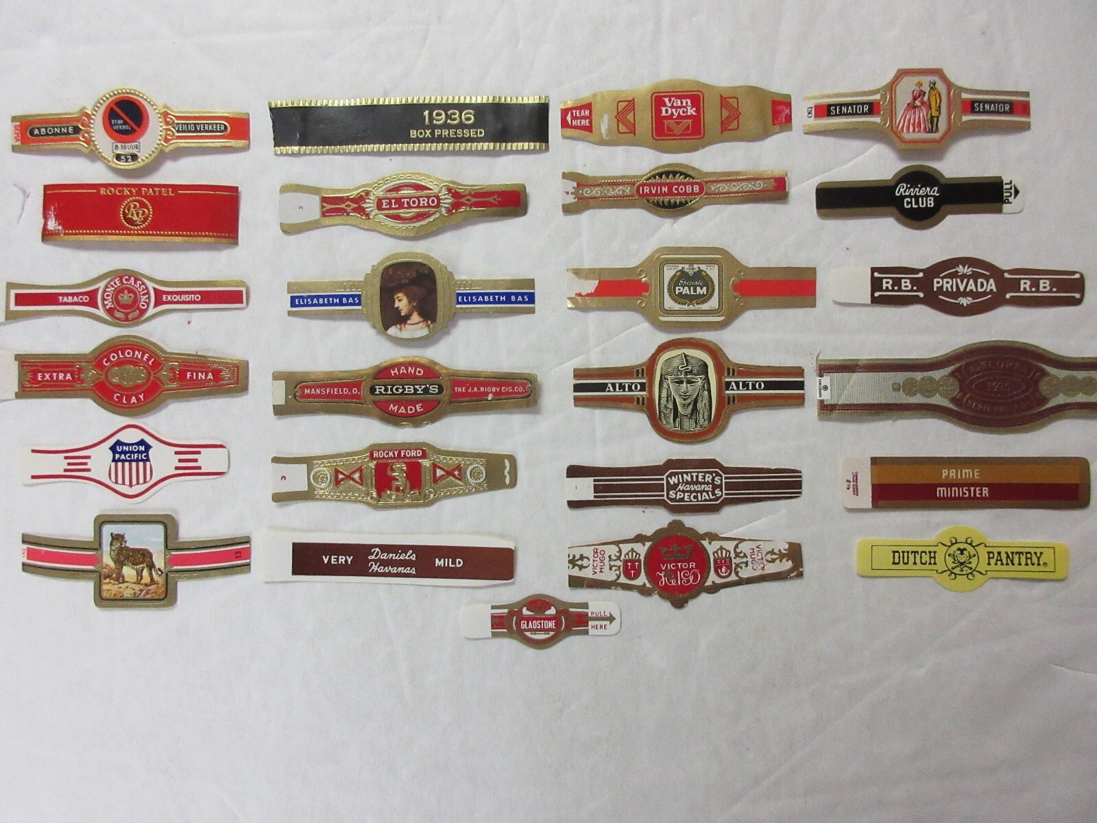 LOT OF 25 DIFFERENT CIGAR BANDS LABELS = REAL NICE = SOME RARE ONES | eBay
