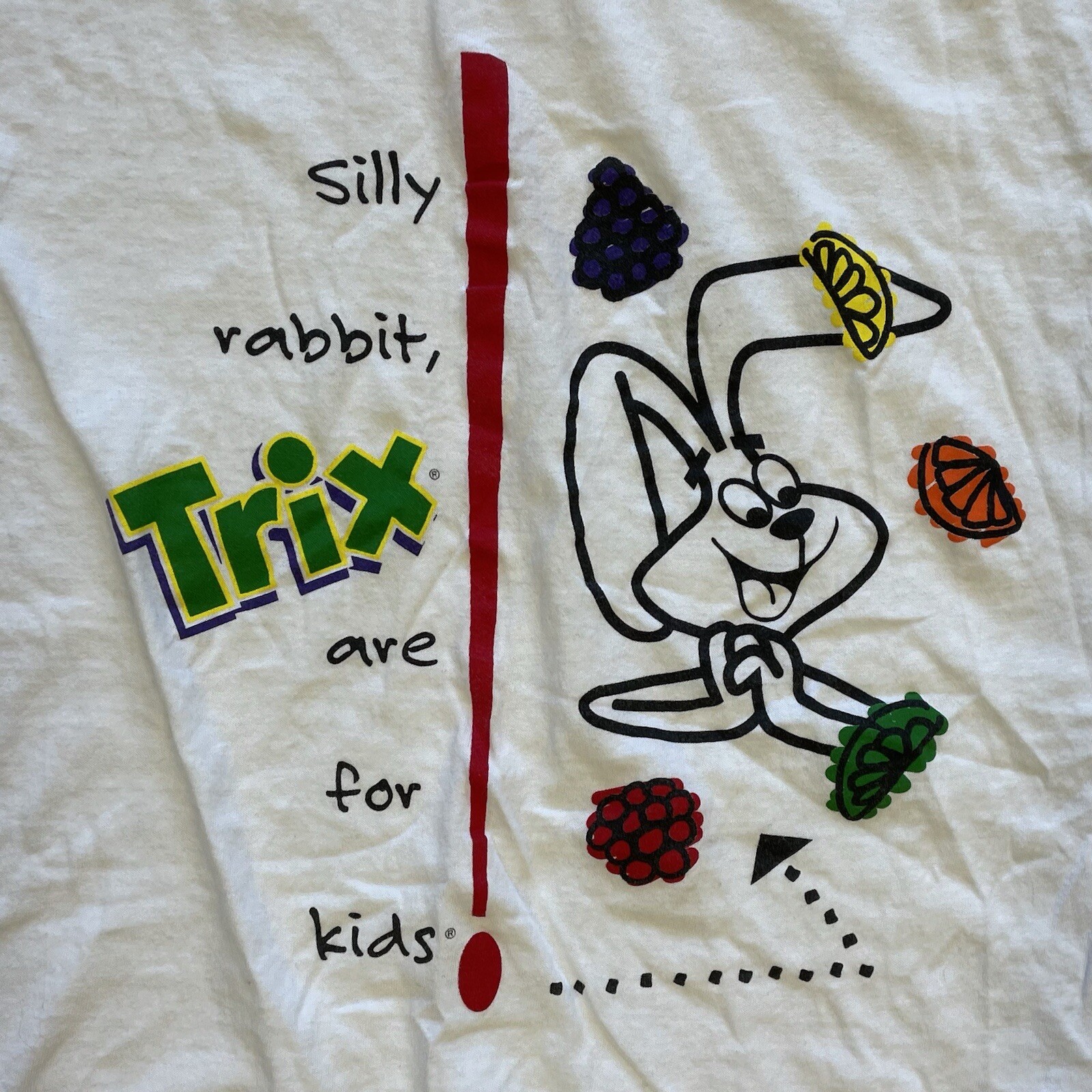 Vintage 80's "Silly Rabbit Trix Are For Kids" Cereal … - Gem