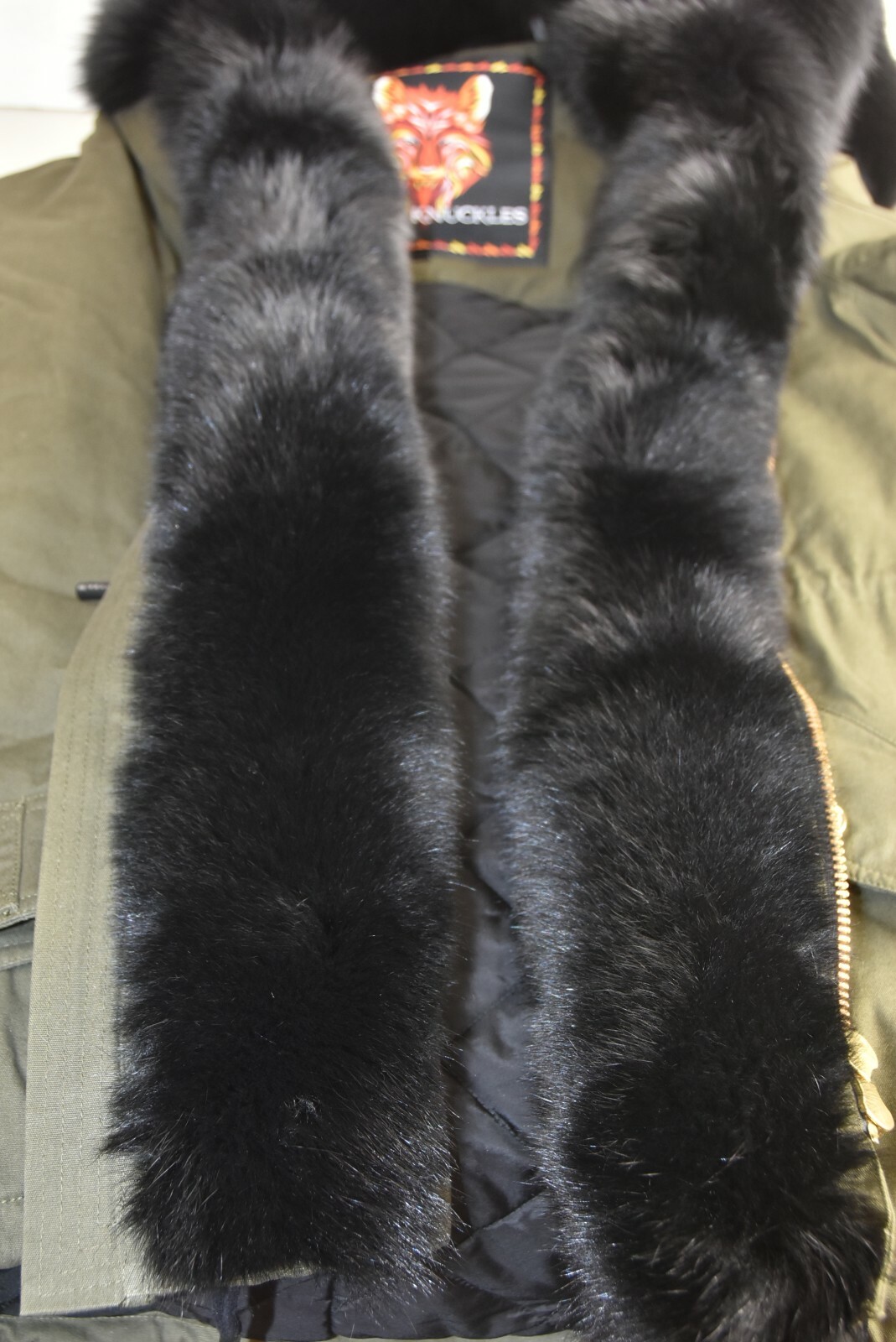 $1950 New Moose Knuckles Canvas Parka Jacket Hood Coat Olive Green ...