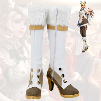 OW Mercy Shoes Mercy Cosplay Boots | eBay