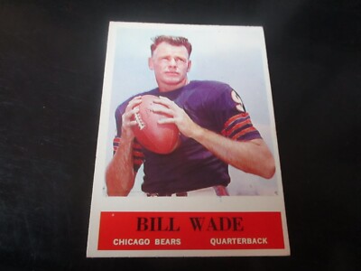 BILL WADE (chicago bears - qb) 1964 philadelphia card #26 excellent+ | eBay