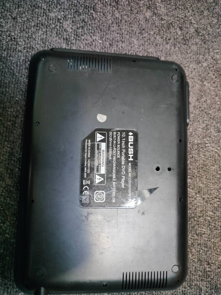 Bush Portable DVD Player 10" Swivel Screen, Remote (not working ...