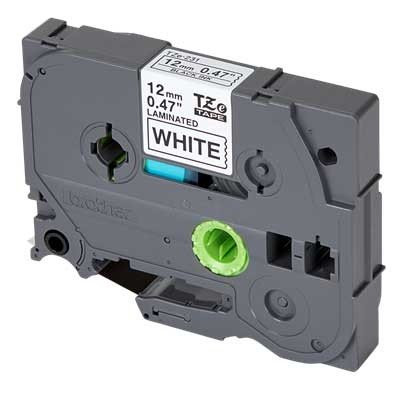 Brother TZE231 Black on White Tape for the P-Touch, 0.47" x 26.25 ...