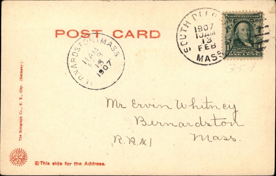 Farren Memorial Hospital Montague City MA Rotograph UDB posted 1907 ...