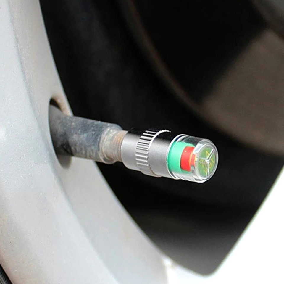 4 PCS SET 36PSI CAR TIRE TYRE PRESSURE MONITOR Valve Alert Cap Sensor ...