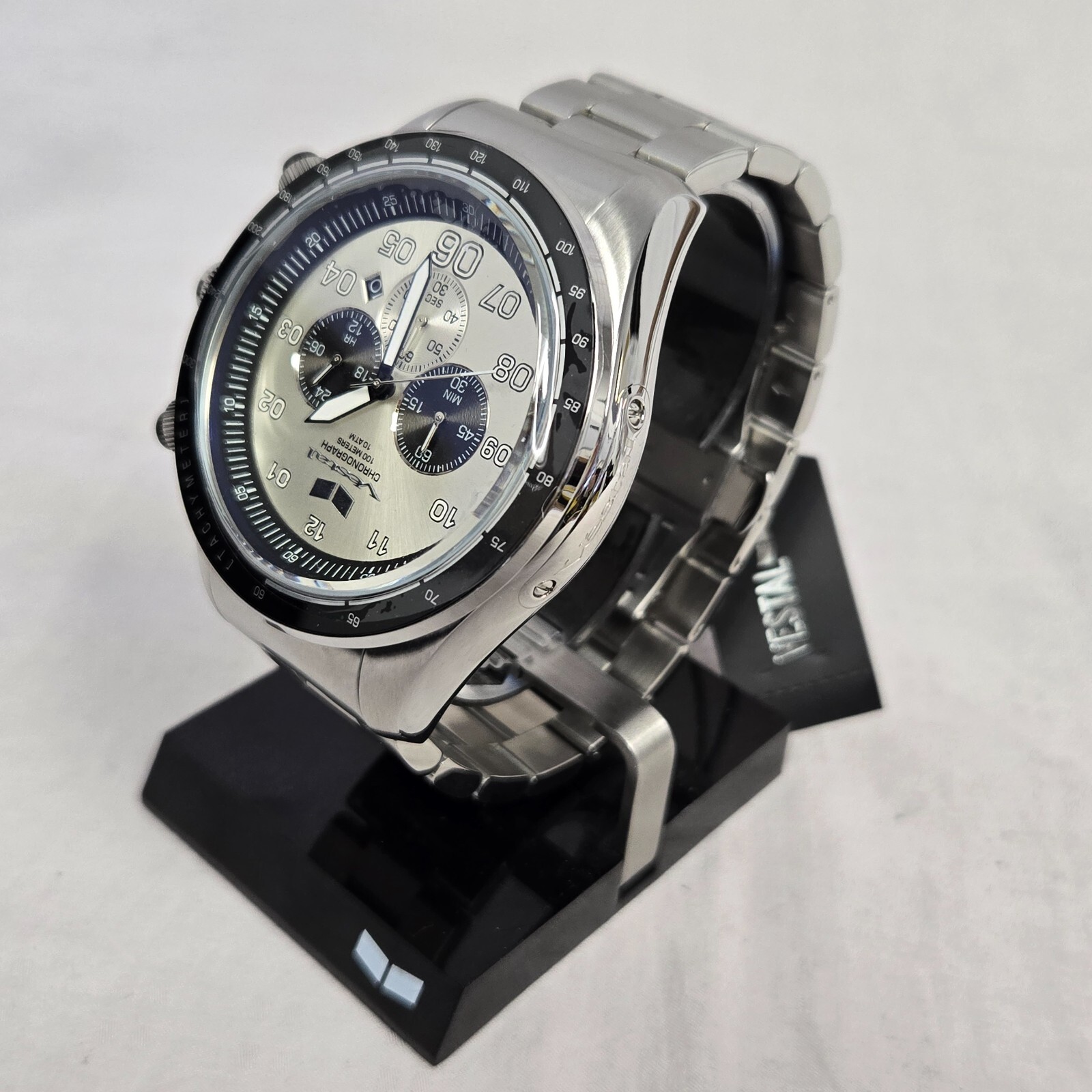 Vestal Adult Men's ZR3 Chronograph Watch Silver/Silver/Silver ZR3015 ...