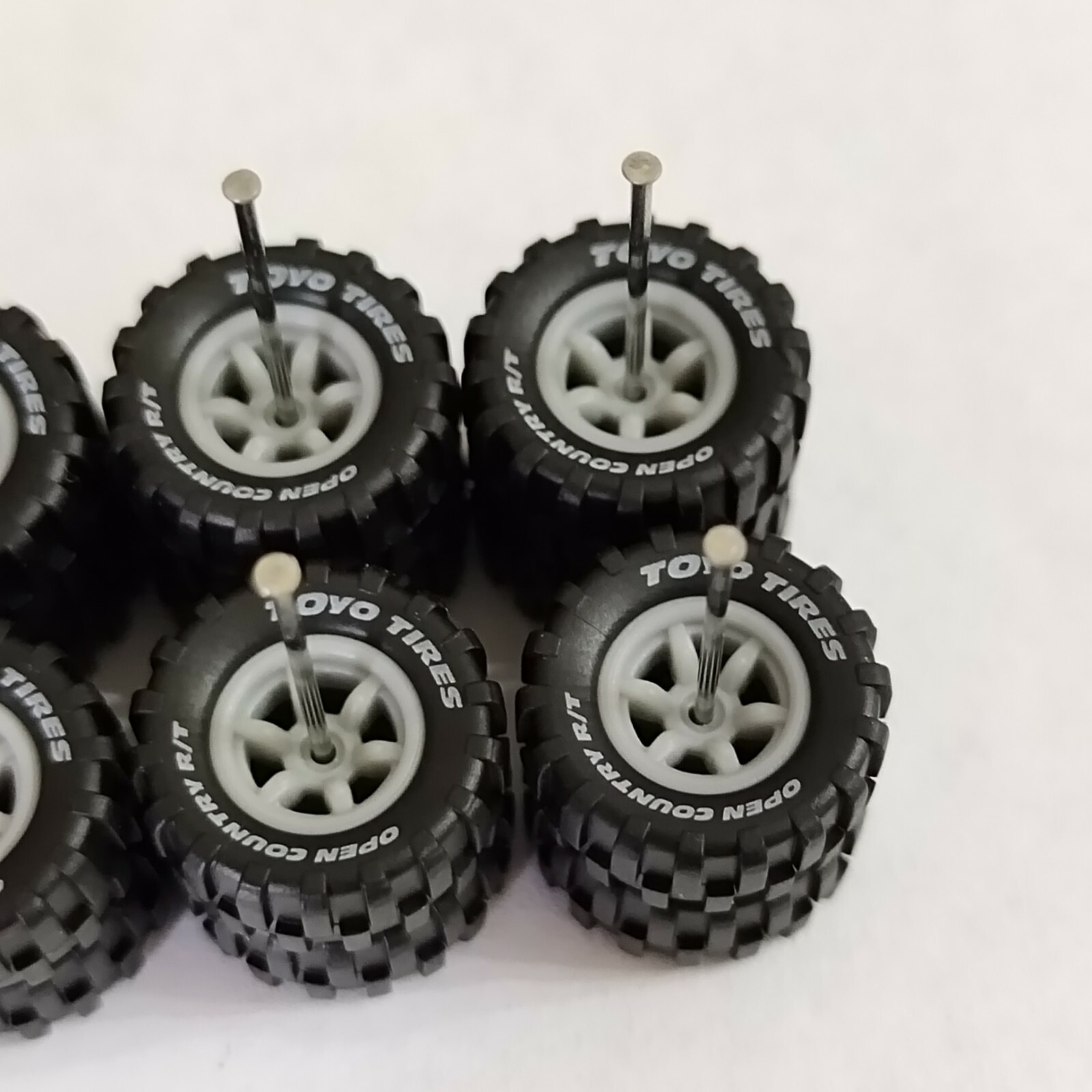 HOT WHEELS OFF-ROAD R/R RUBBER WHEELS TIRES 5 SETS 1/64 SIZE 14mm FORD ...