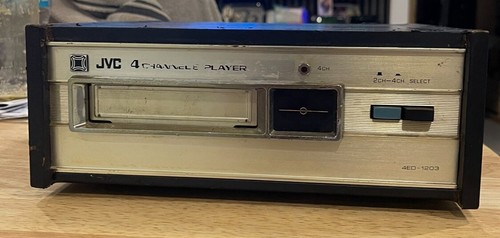 Vintage JVC 4 Channel 8 Track Player 4ed-1203 Wood Console Works! | eBay