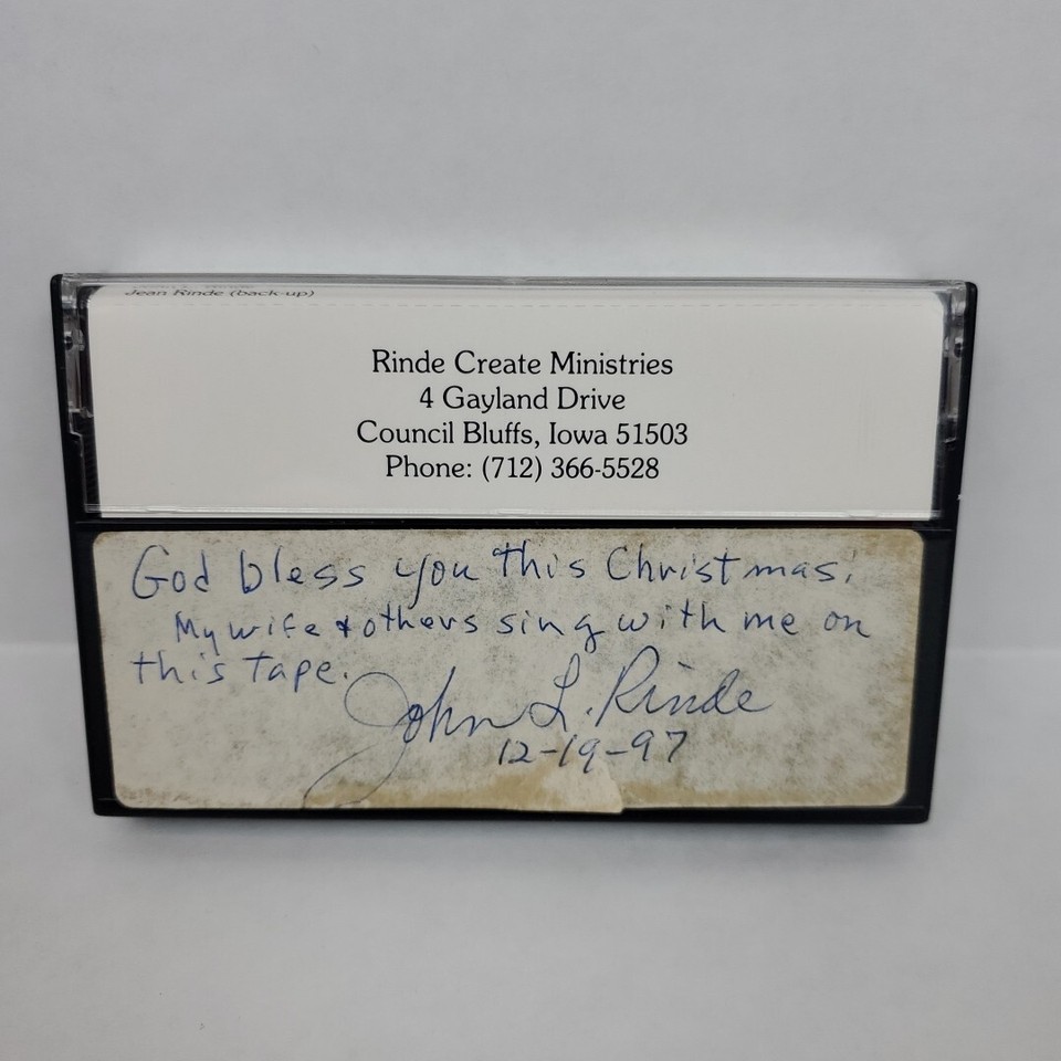 John L. Rinde We Will Walk This Way But Once Cassette Tape 1997 Rinde ...