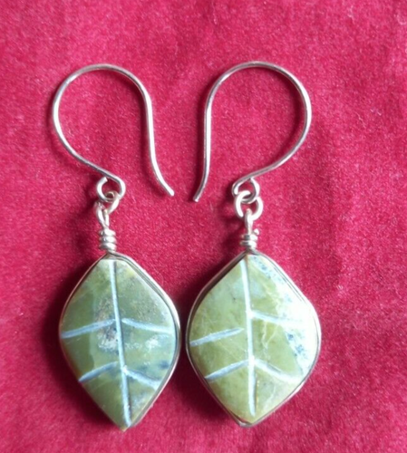 Peruvian serpentine natural stone earrings | eBay
