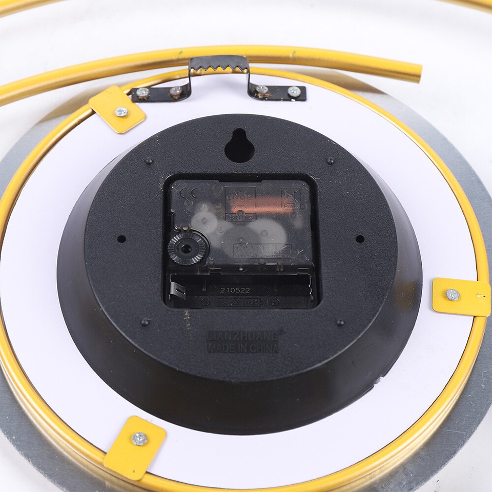 36.6" Luxury Large Wall Clock 3D Metal Living Room Wall Watch ...