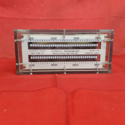 STANDCO TACHOMETER TACH 18000-30000 RPM MODEL H-2 H.H. STICHT CO | eBay