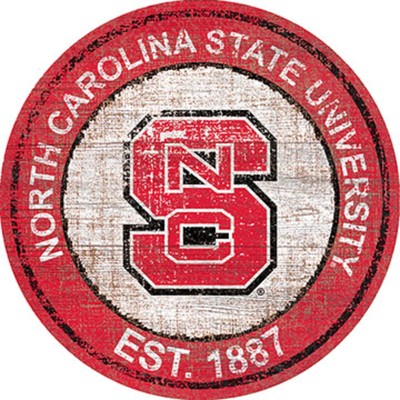 North Carolina State Wolfpack Sign Distressed Historic Throwback Sign ...
