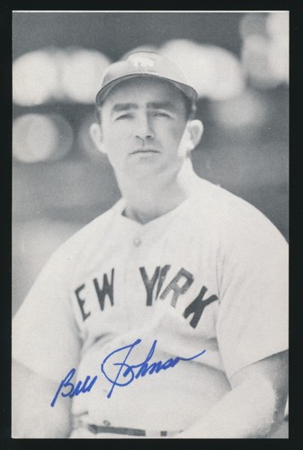 BILLY JOHNSON (1943-1953 Yankees, Cardinals) -Autographed Picture (d ...