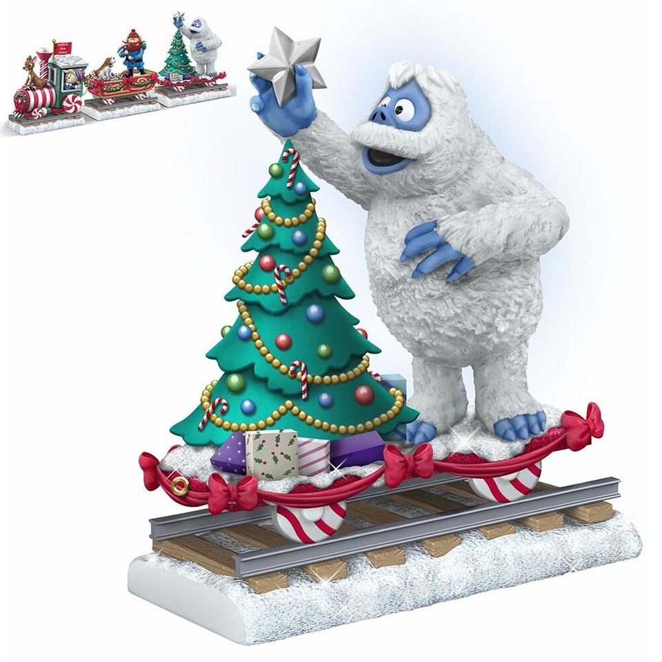 Rudolph The Red-Nosed Reindeer 3 Piece Train Collection Bradford ...