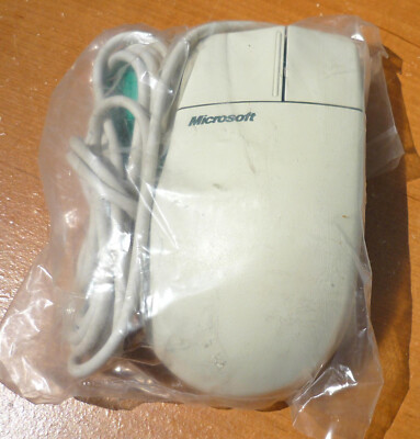 Vintage Microsoft Mouse Port Compatible Mouse 2.1A X03-60999 2-Button ...
