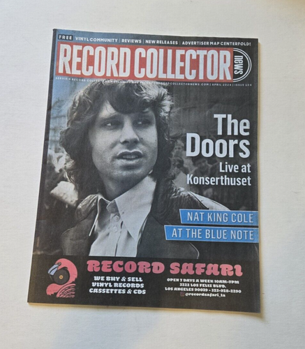 April 2024 Record Collector Magazine The Doors Jim Morrison, Nat King ...