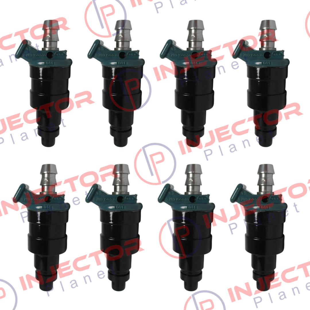 Set of 8 Bosch 0280150036 fuel injector Mercedes-Benz 4.5L Genuine OEM ...