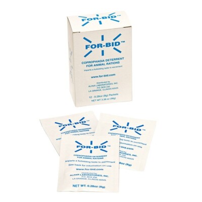 For-Bid for Dogs Cats Coprophagic Stop Stool Eating 12 Packets Forbid ...