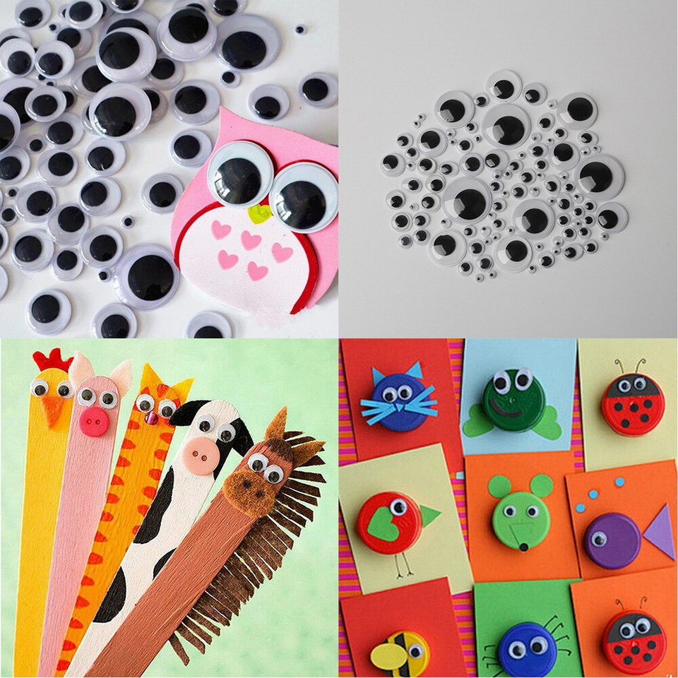 900 PCS Wiggle Googly Eyes Self Adhesive Craft for DIY Crafts ...