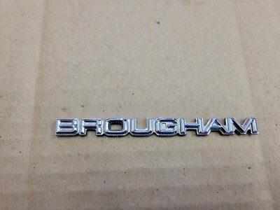 Cadillac OEM Brougham 3 7/8" Metal Vintage Emblem Badge Logo Nameplate ...