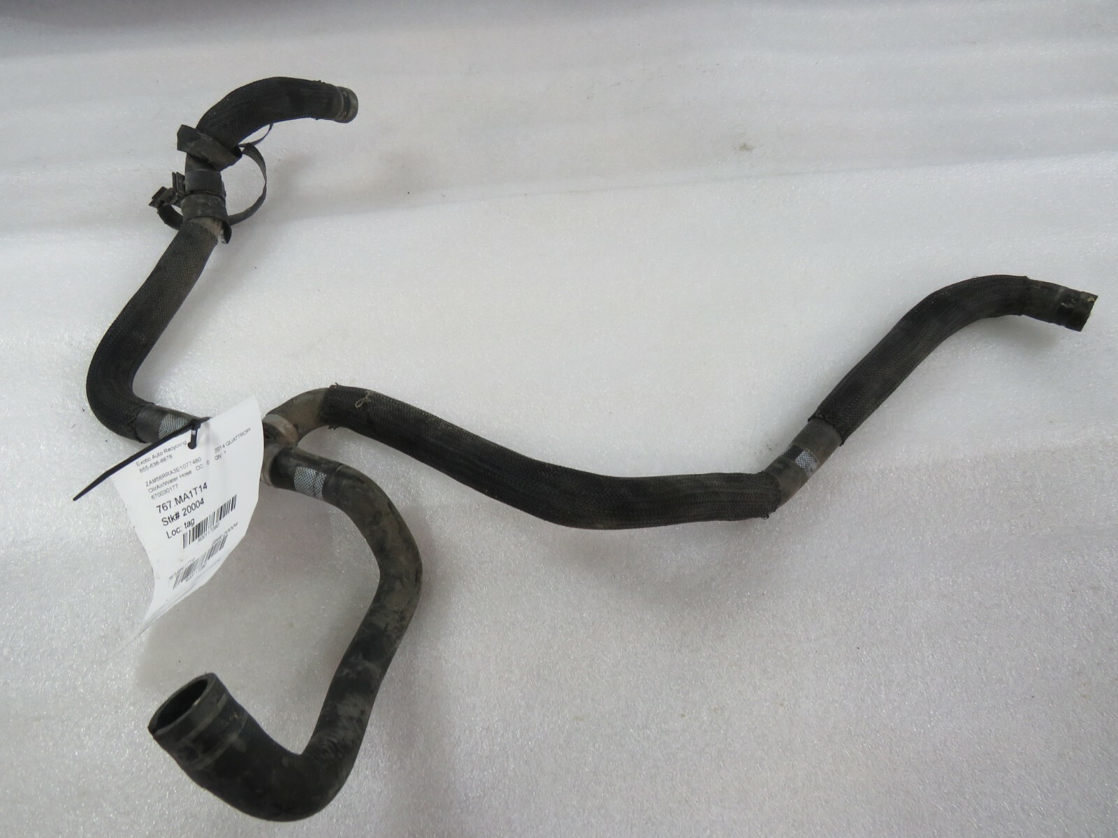 2014 Maserati Quattroporte, Heater Water Delivery Hose, Used, P/N ...