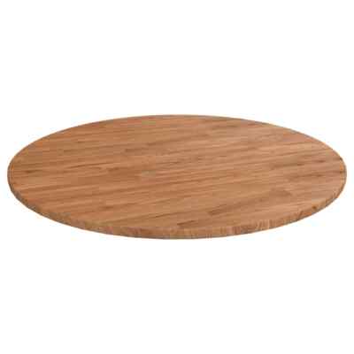 Solid Wood Oak Round Table Top Untreated Table Top Multi Colours/Sizes ...