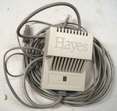 Hayes 3110US Personal Modem 2400 VTG w Ethernet Cable & 8 Pin PCIe ...
