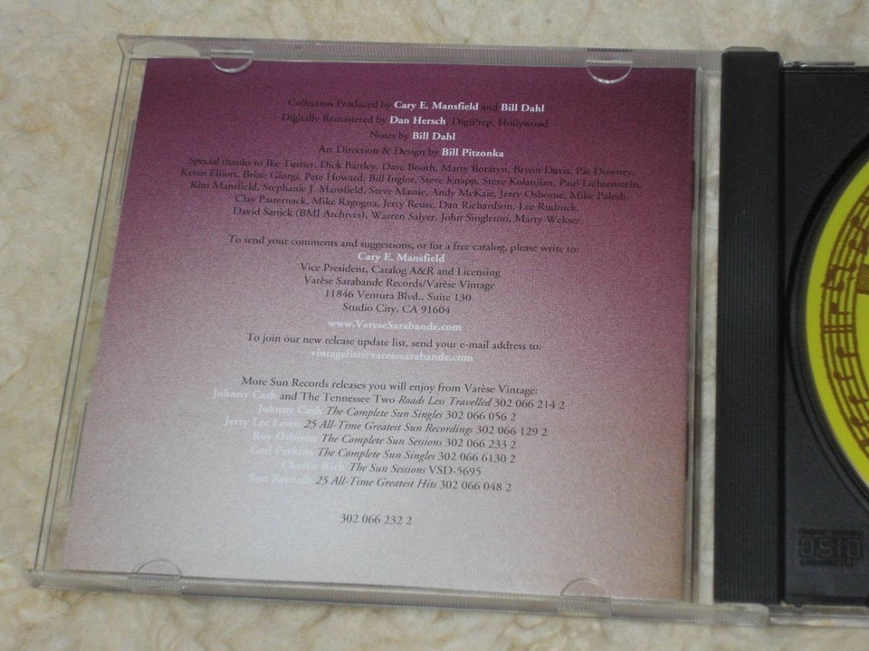 US CD The Kings Of Rhythm Featuring Ike Turner: The Sun Sessions (Varse ...