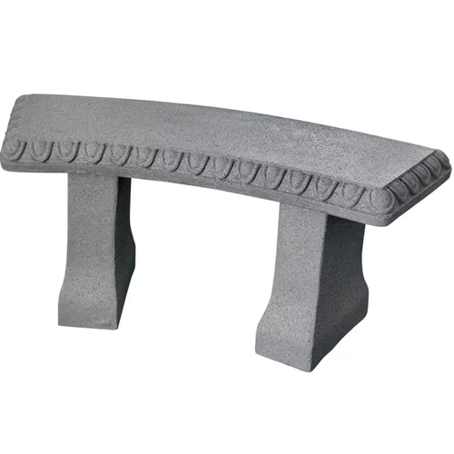 Emsco Garden Bench Statue Granite Resin Construction Free Standing 34 ...