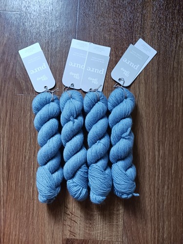 west yorkshire spinners yarn bo peep pure 4 skeins blue | eBay