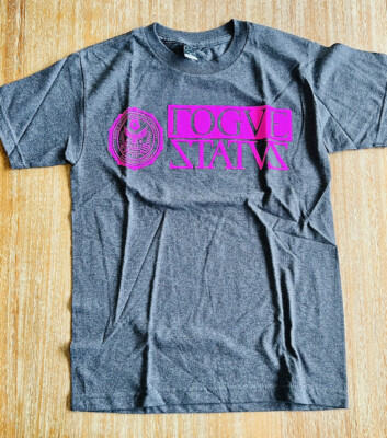 NEW Rogue Status T-shirt Tee Shirt S Small Dark Gray Neon Hit Pink ...